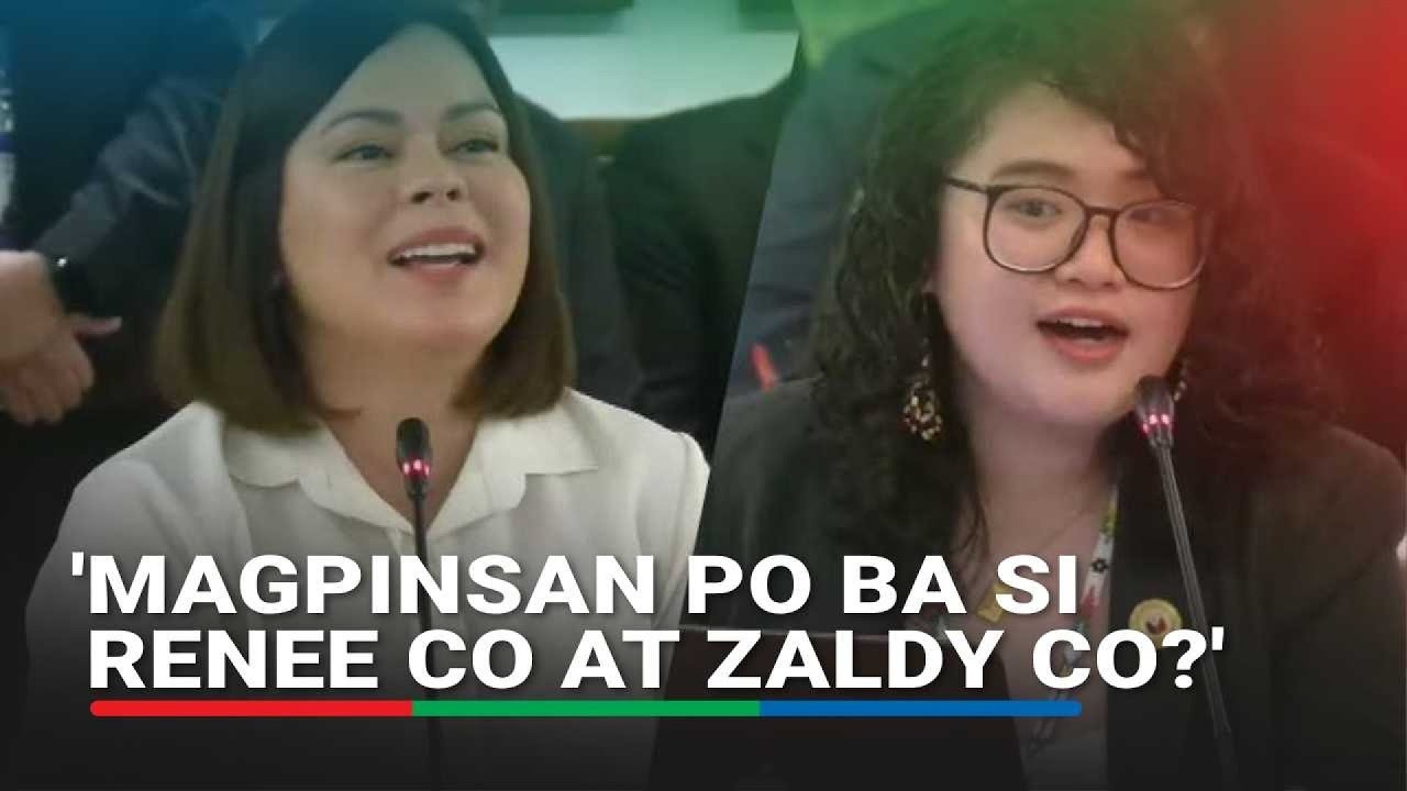 Sara Duterte tinanong kung kaano-ano ni Renee Co si Zaldy Co | ABS-CBN ...