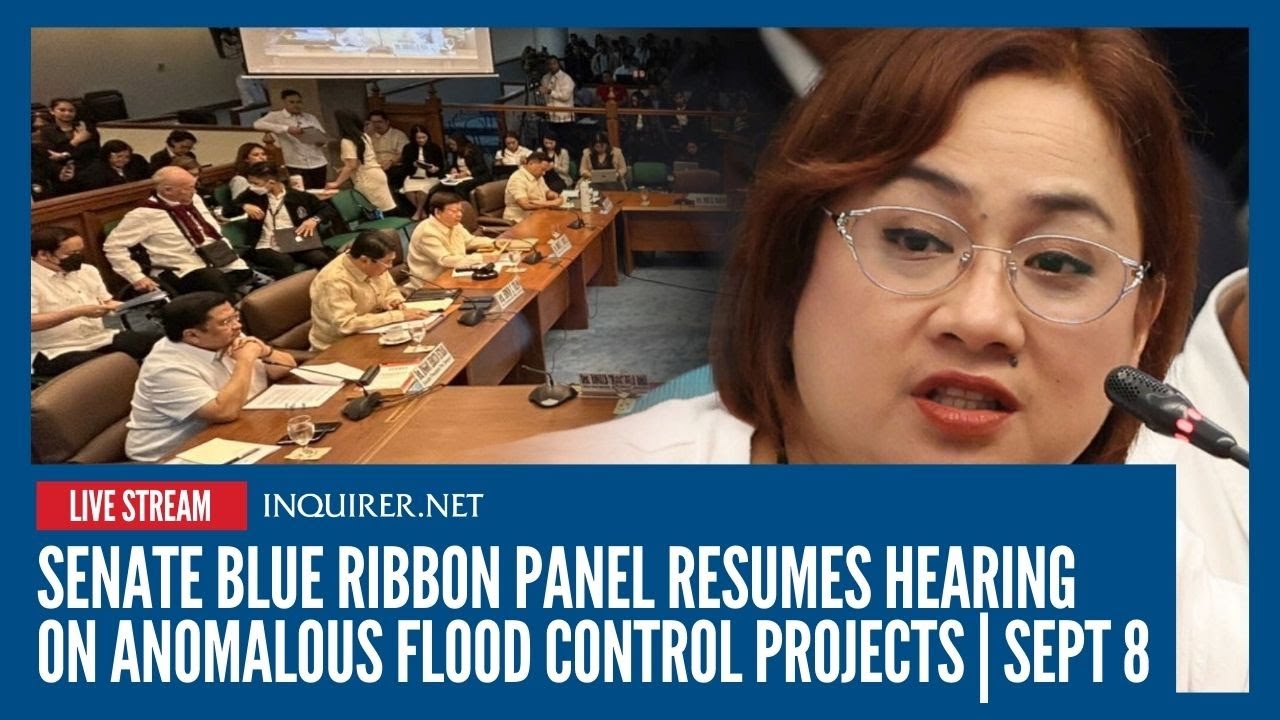 LIVE: Senate blue ribbon panel resumes hearing on anomalous flood ...