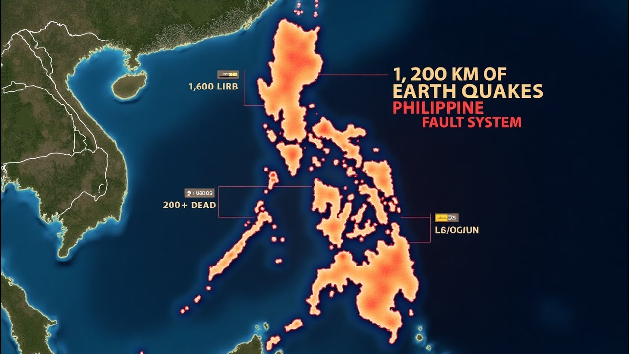 The Philippine Fault System: 1,200 Kilometers of Earthquakes Running ...