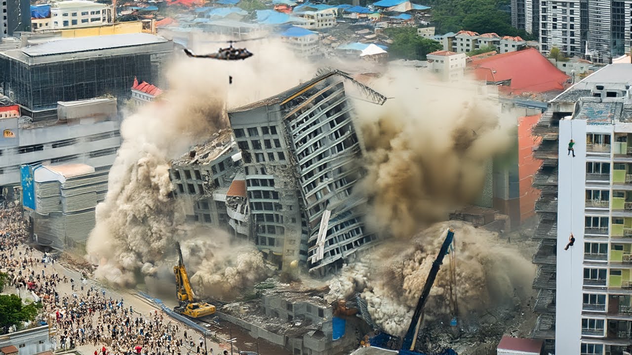 Philippines Hit by Multiple Earthquakes! Buildings Collapse, People ...