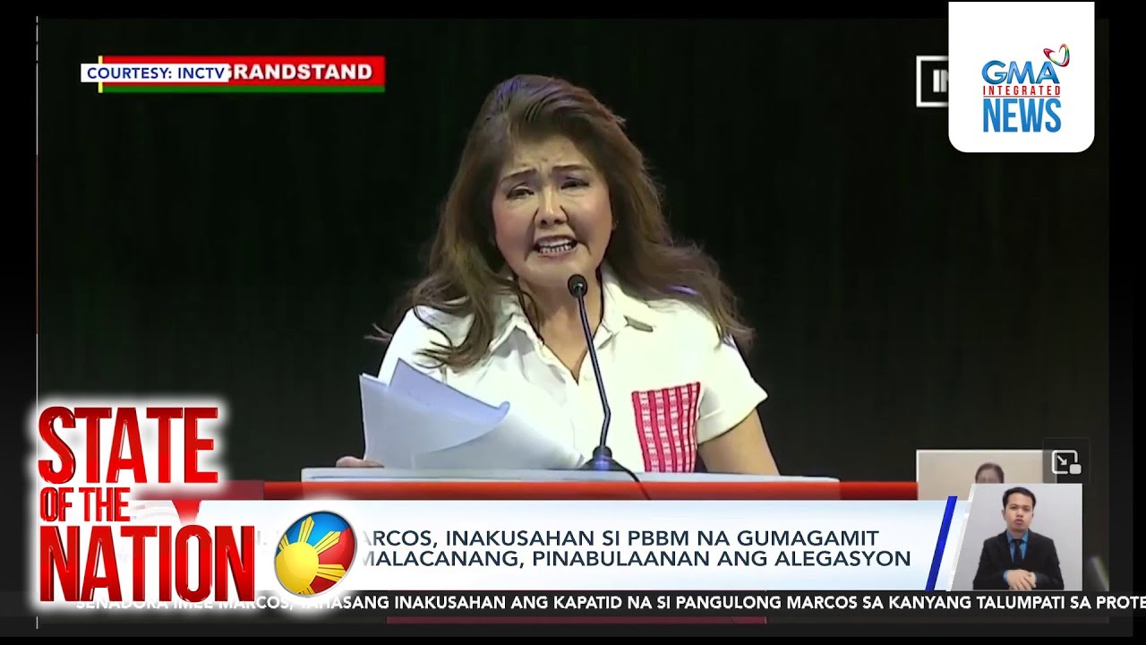 Sen. Imee Marcos, accuses PBBM of using drugs; Malacañang, denies ...